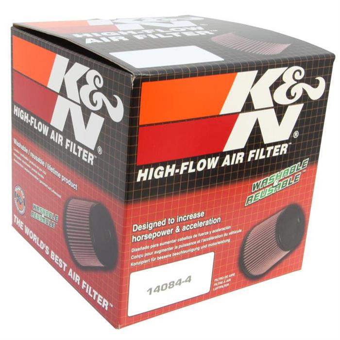 K&N RU-2520 Performance Air Filters, 5in Tall, Round Tapered