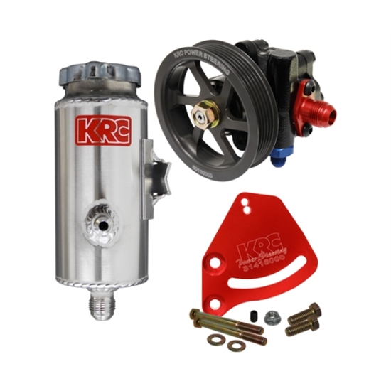 KRC 59020015 Cast Iron SBC Pump Kit Serpentine Block Mount Remote Tank