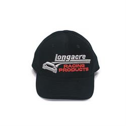 Longacre® 52-11655 Black Twill Hat, Embroidered Logo, Each