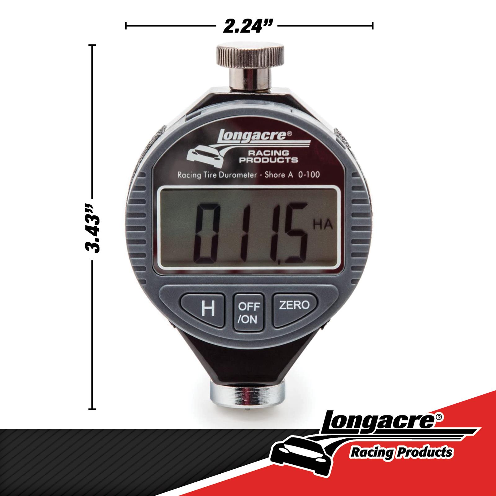 Longacre® 52-50547 Digital Tire Durometer with Storage Case