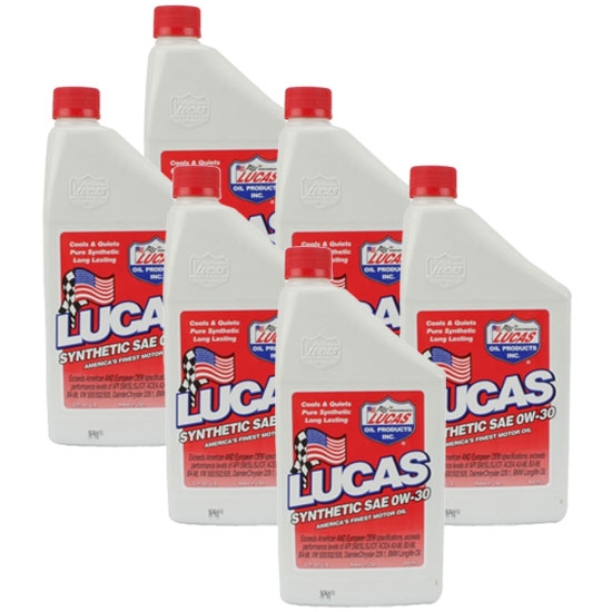 Lucas Oil 10179 SAE 0W-30 Synthetic Engine Oil, Case