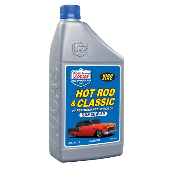 Lucas Oil 10689 SAE 20W50 Hot Rod Engine Oil, 1 Quart