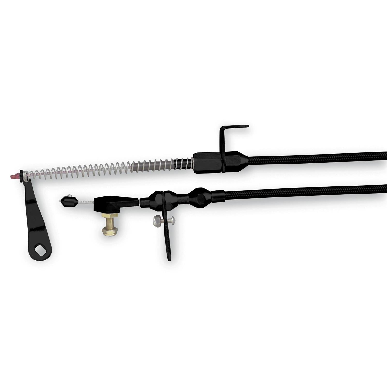 Lokar XKD-2AODHT Black Hi-Tech Ford AOD Kickdown Cable Kit