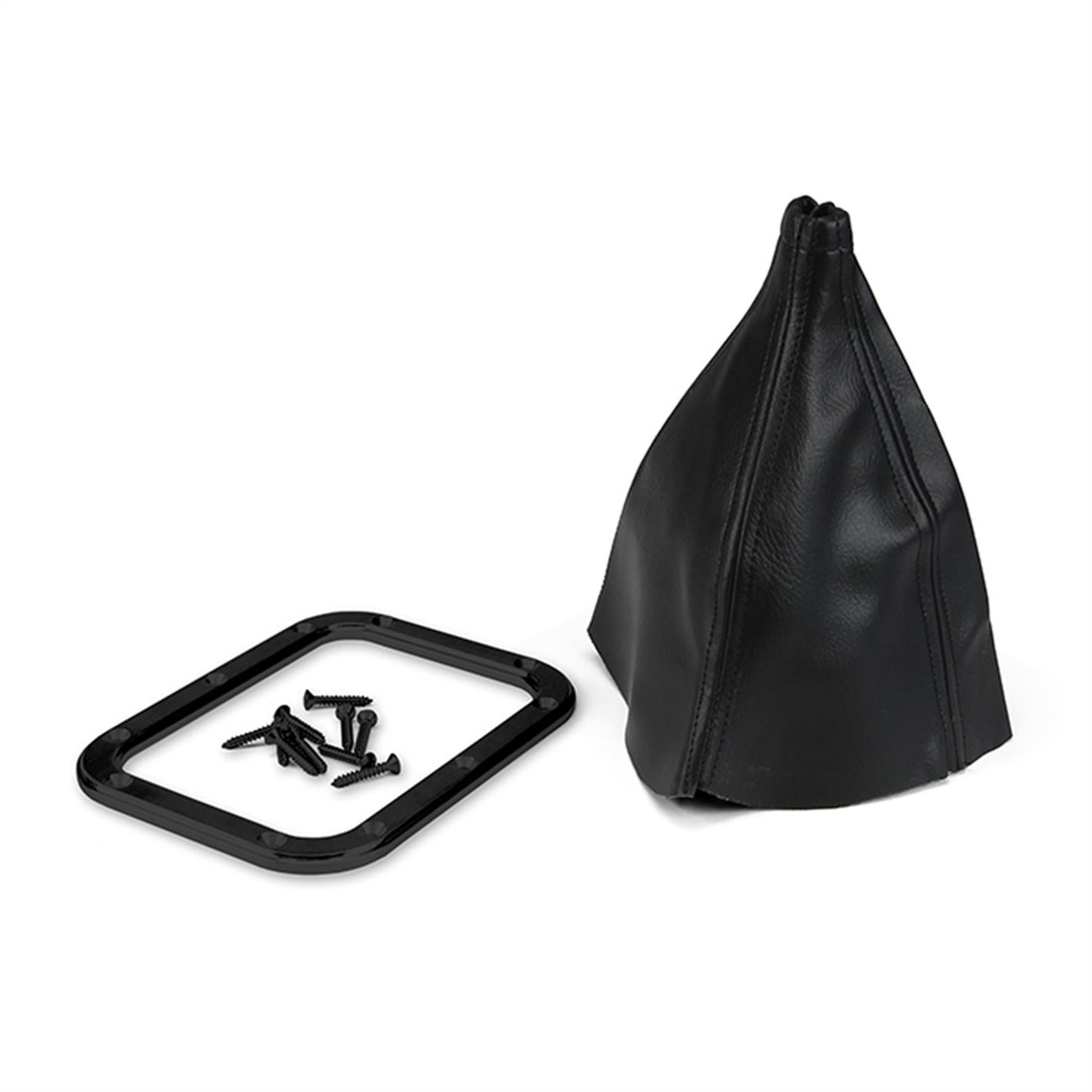 Lokar X70-BFMB Billet Floor Mount Shifter Boot Ring w/Boot, Black