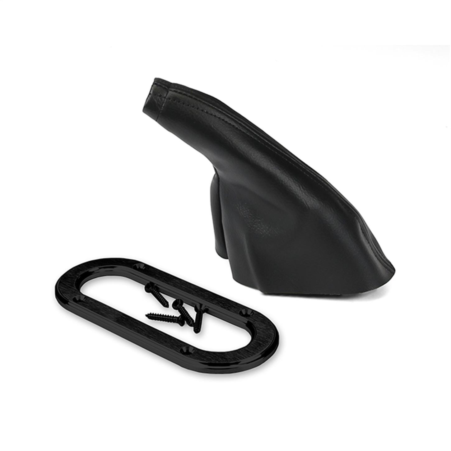 Lokar X70-BHBF Billet Hand Brake Boot Ring w/Floor Mount Boot, Black