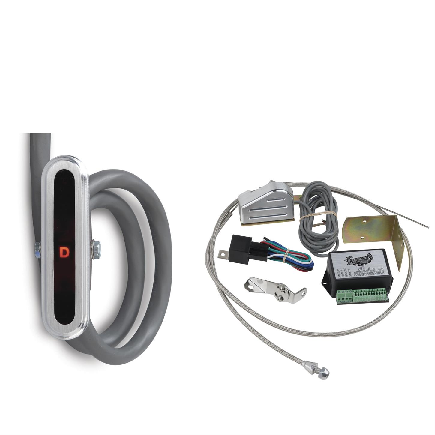 Lokar CIND-1716 Vertical Alum. LED Dash Shift Indicator Kit, 350/400