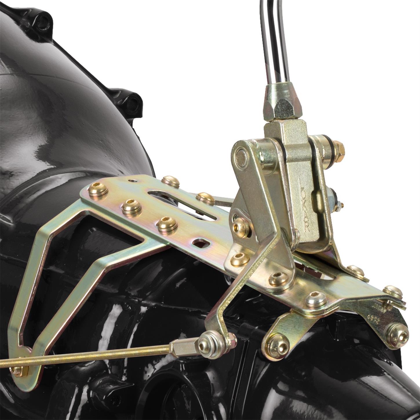 Lokar CM4L60EELP Cm Shifter, GM 4L60E Chrome 8 Inch Single Bend