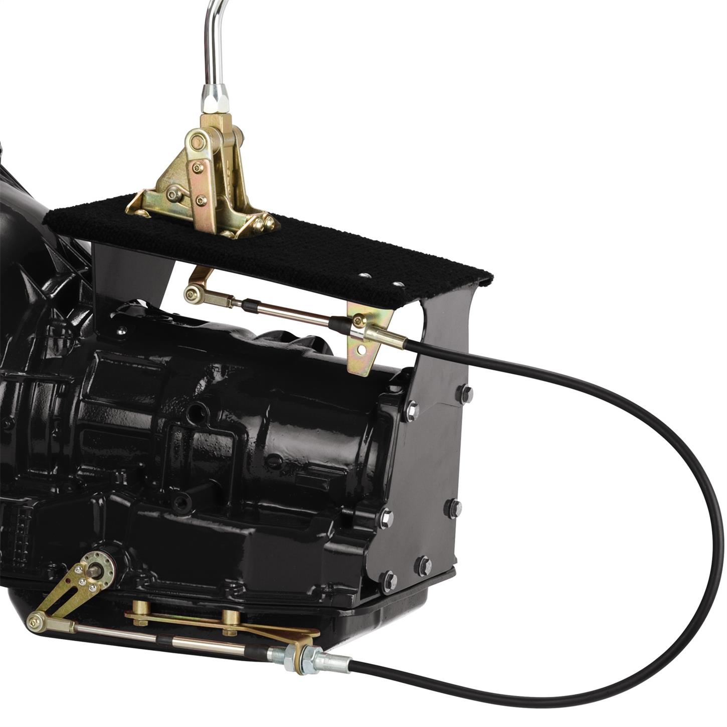 Lokar CO4R70WDXMB Co Shifter AODE/4R70W Black 10 Inch Single Bend