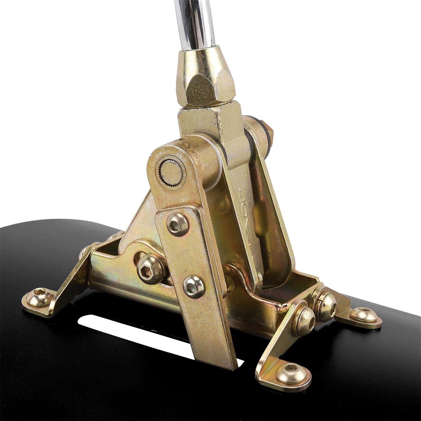 Lokar FMFMXJS FMX Trans Floor Mount Shifter, 12 Inch, Skull Knob