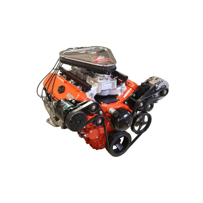 LS Classic GMLS9011 LS3 Tri-Power Crate Engine, Orange BBC Style