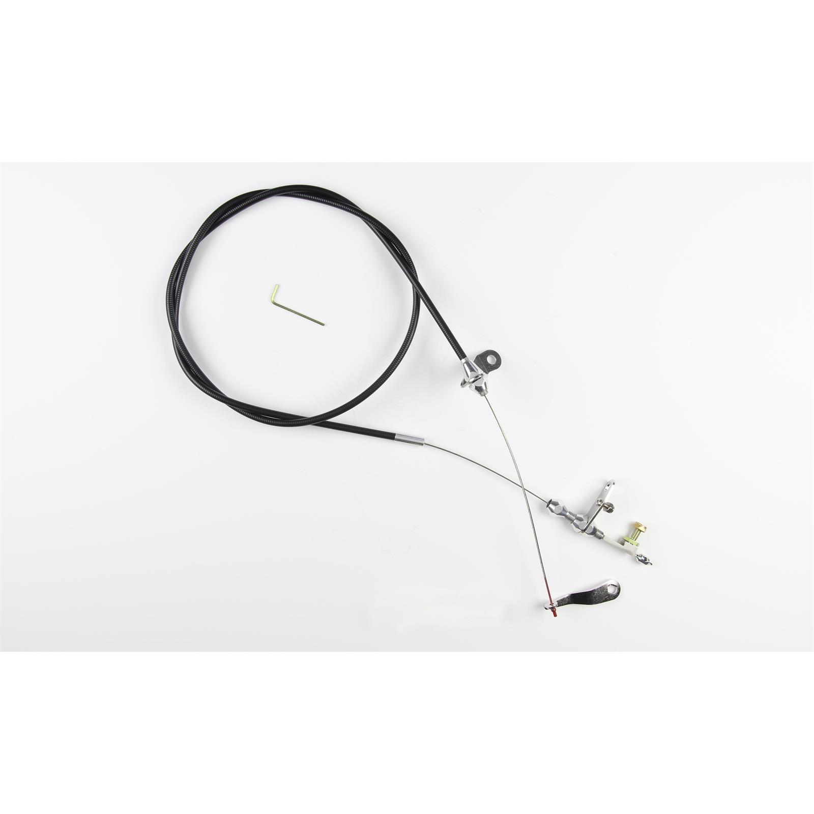 Lokar KDP-20C4U Polished Ford C-4 Trans Universal Kickdown Cable Kit