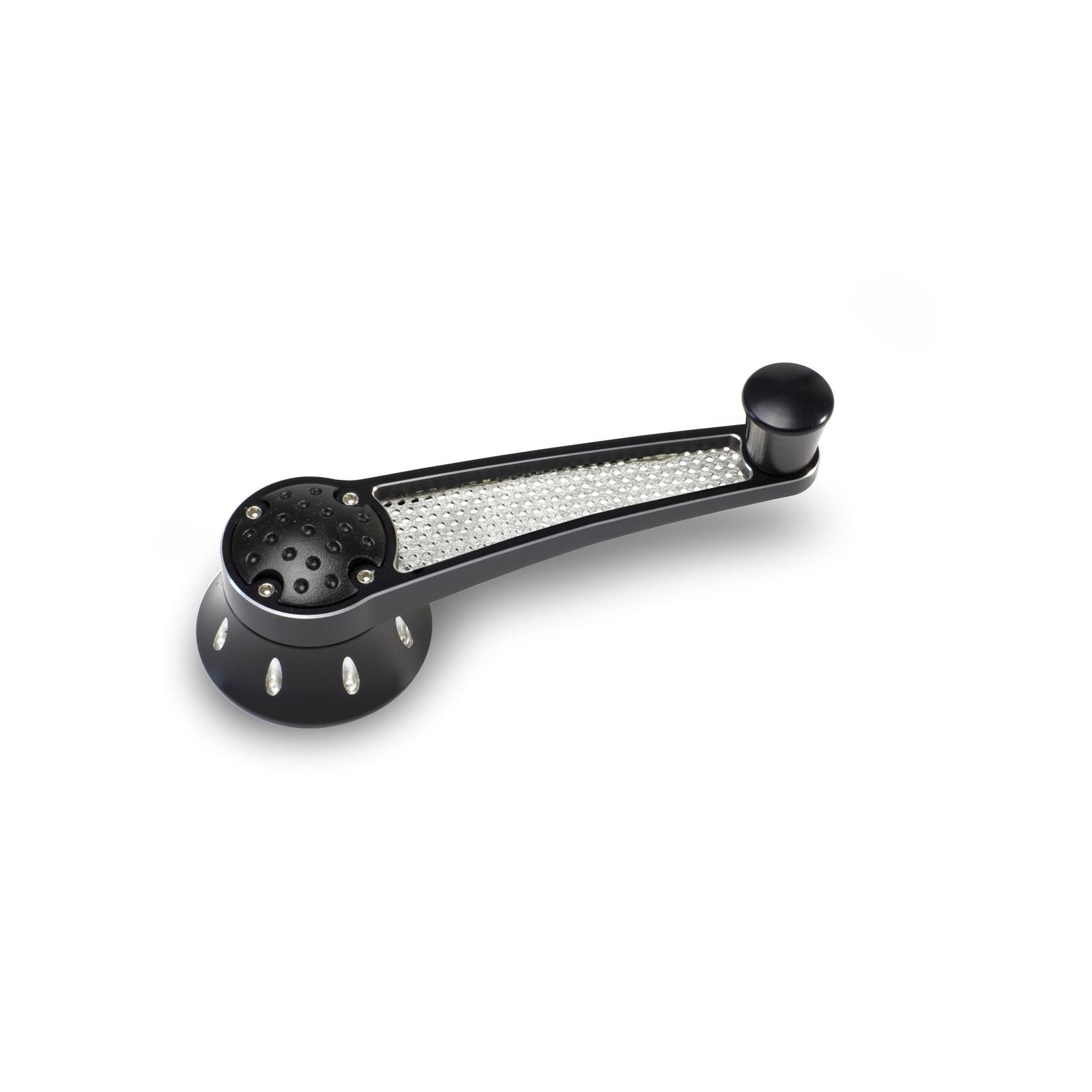 Clayton Machine PT-303 Mesh Window Crank, Black Anodized, 1949+