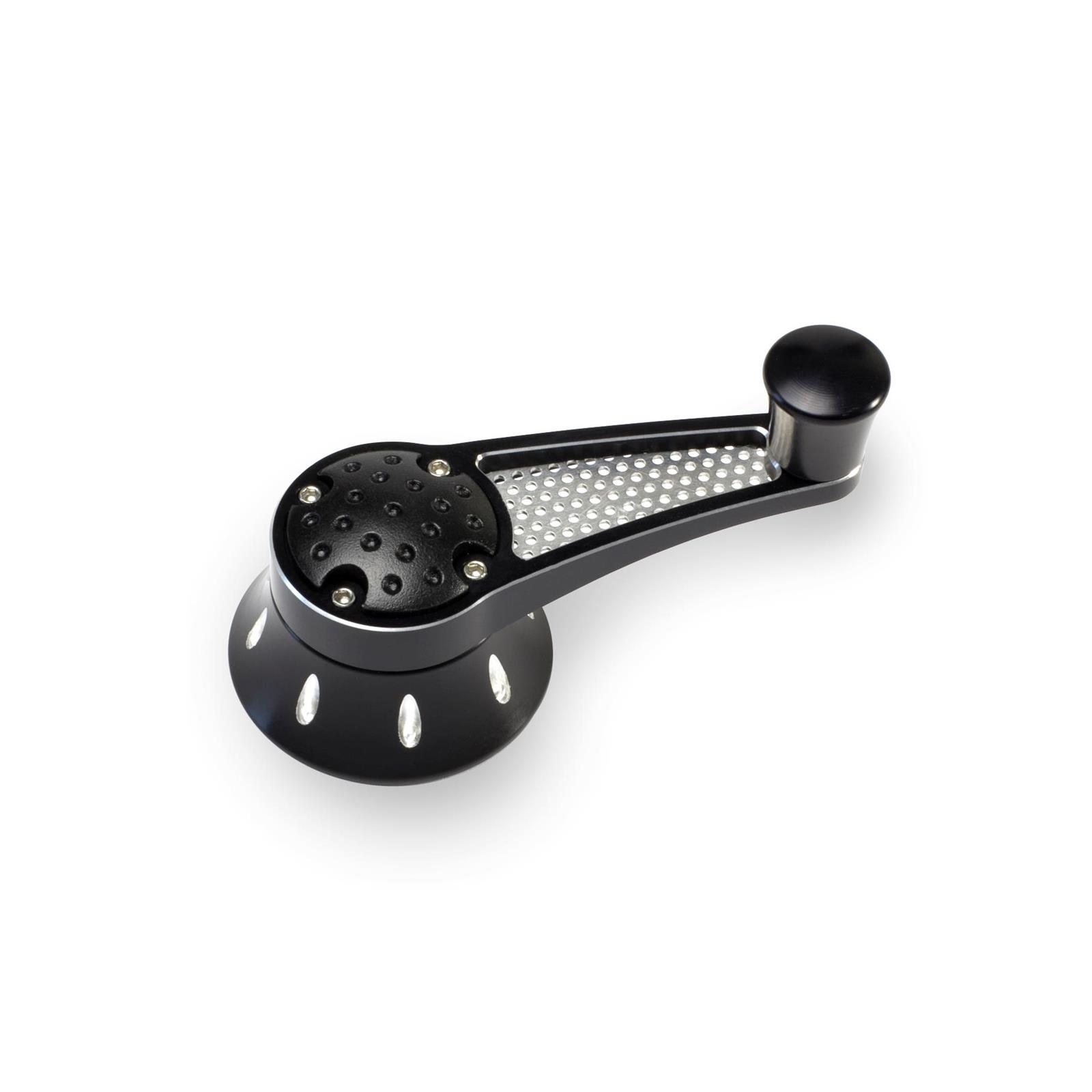 Clayton Machine PT-304 Mesh Vent Window Crank, Black Anodized 49+