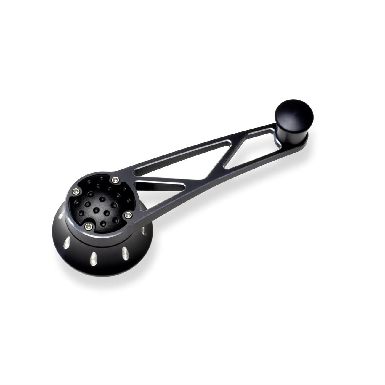 Clayton Machine PT-403 Truss Window Crank, Black Anodized, Pre 49