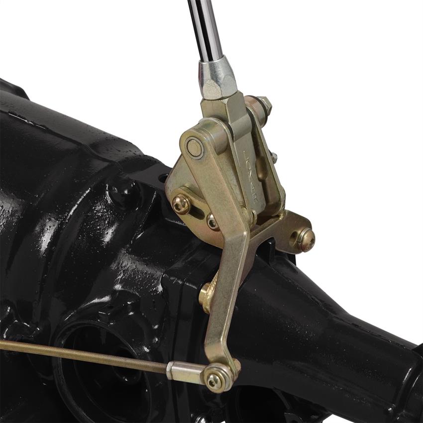 Lokar TM400BNXMB TH400 Tail Mount Shifter, 16 Inch, Mushroom Knob