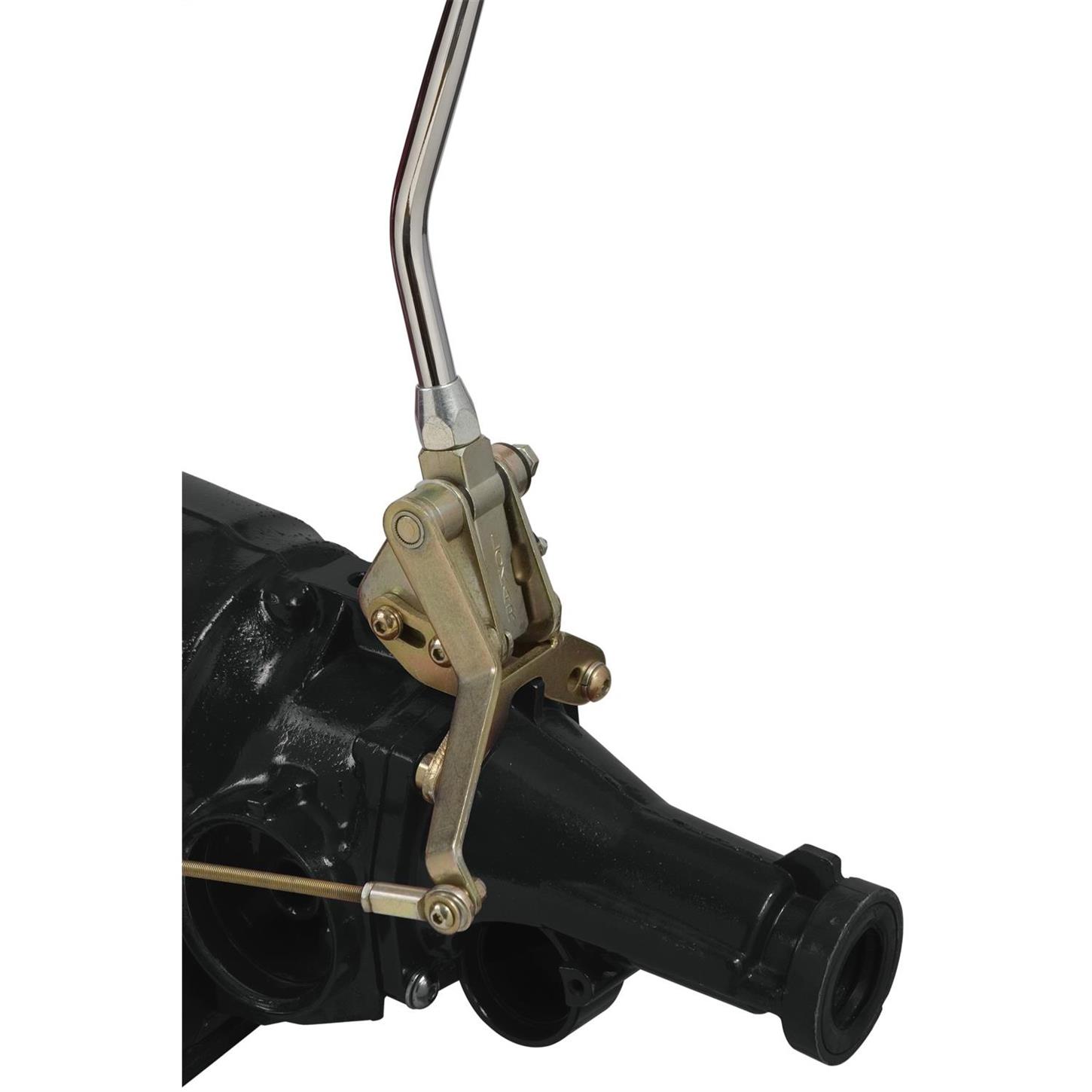 Lokar TM4L60EEP Tm Shifter, GM 4L60E Chrome 8 Inch Single Bend