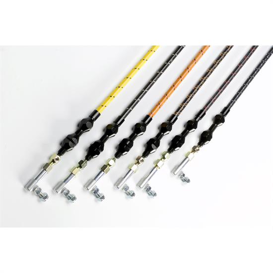 Lokar VS-100336 Vintage Series Throttle Cable, Blk W/ Wht Tracers