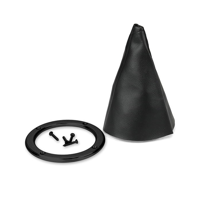 Lokar X70-BHRB Midnight Series Billet Round Shifter Boot Ring w/Boot