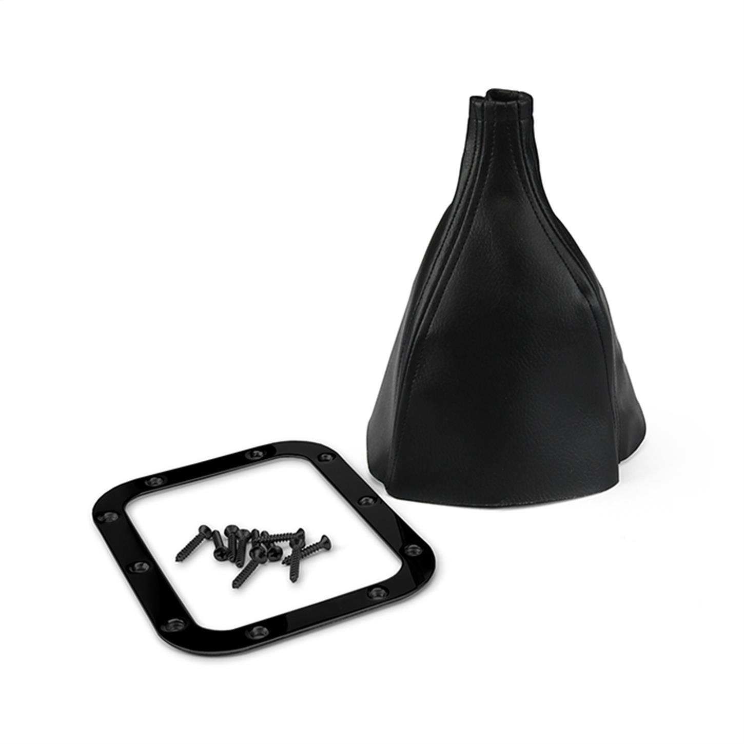 Lokar X70-FMB Stainless Shifter Boot Ring with Boot, Black