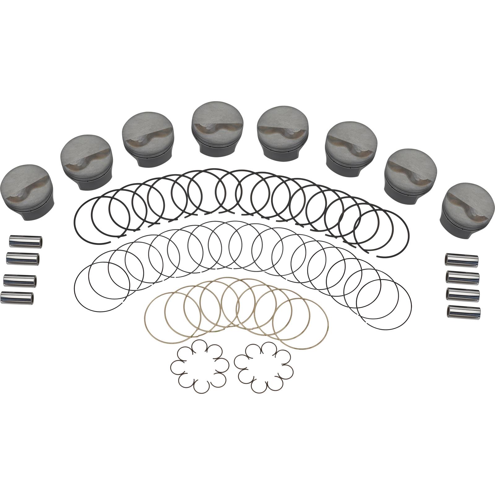 MAHLE LS 5.7/6.0L Flat Top PowerPak Piston Kit, 4 Inch Stroke