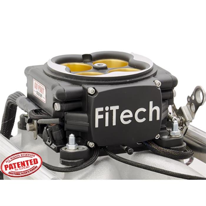 FiTech 30454 Go Port EFI Fuel Injection System, BBC, Matte Black