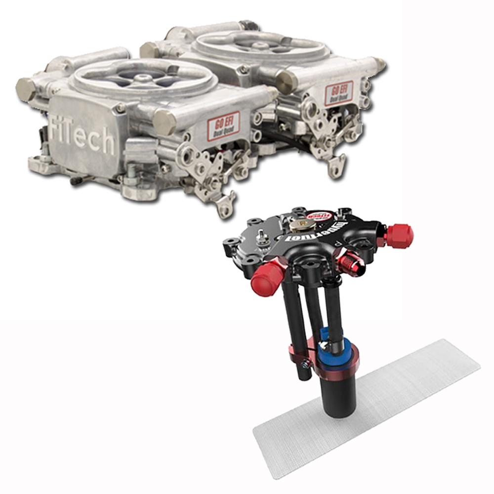 FiTech Go EFI 2x4 Dual-Quad Fuel Injection System Kit w/Hy-Fuel T