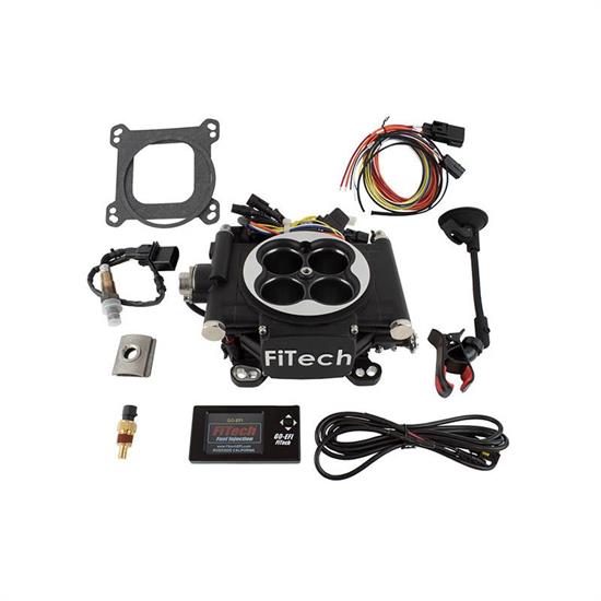 FiTech 35202 Master Kit Go EFI 4 System, Black, Force Fuel System