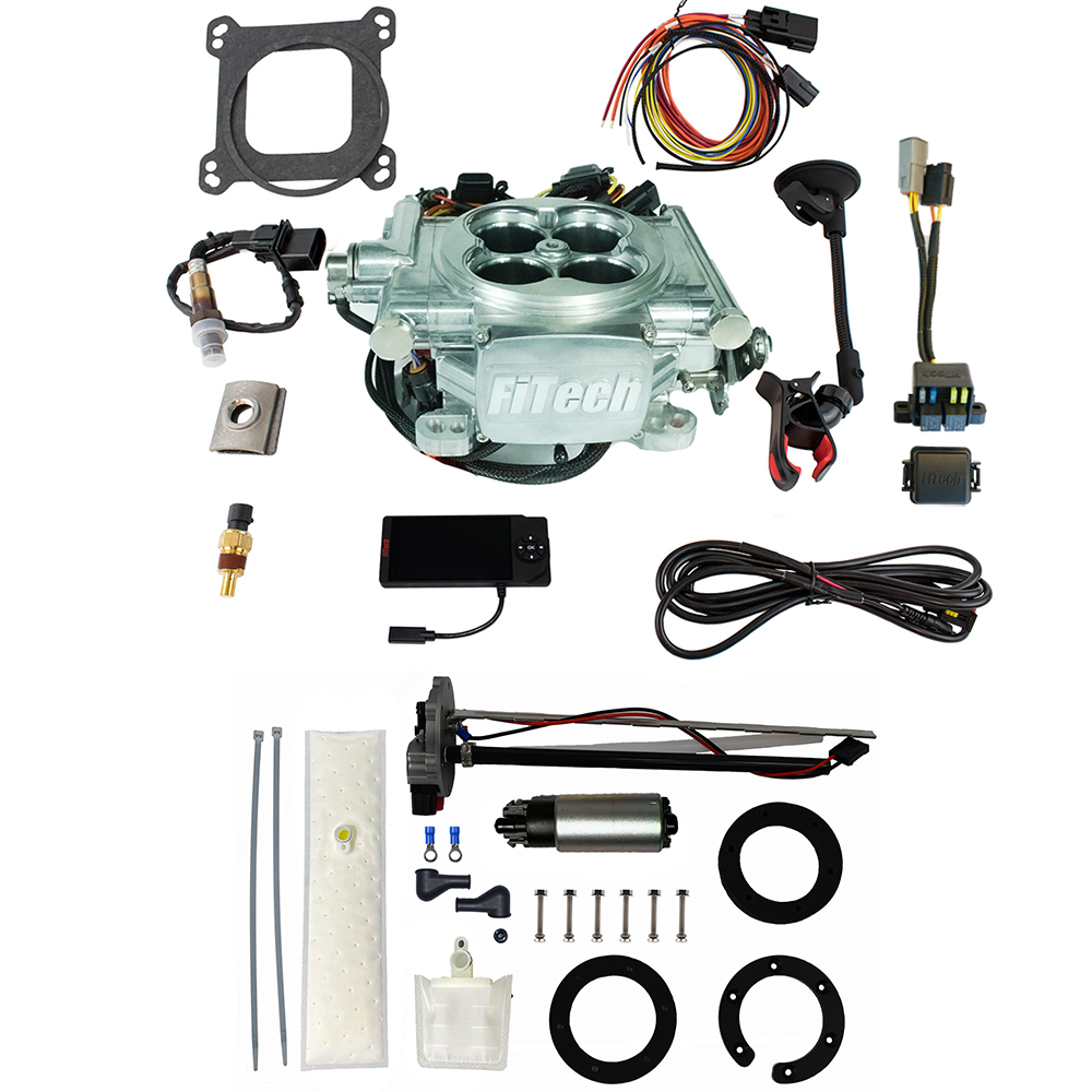 FiTech 36106 Go EFI 4 600 HP Power Adder Bright Aluminum System