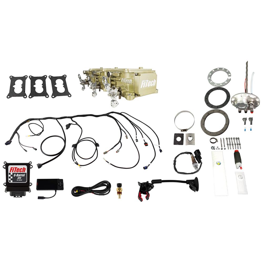 FiTech 36310 Go EFI 3x2 Tri Power 600 HP Classic Gold EFI System