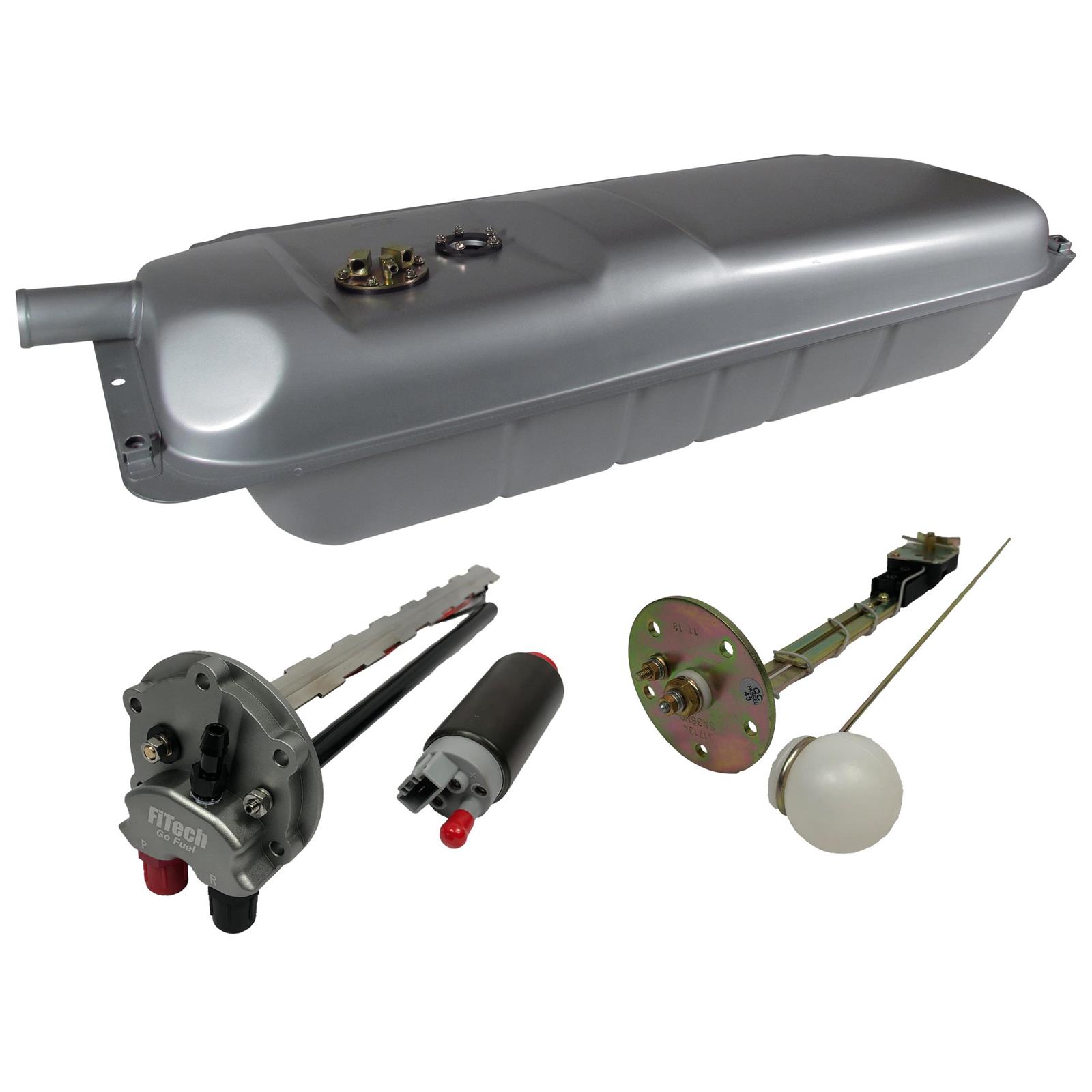 FiTech 58003 EFI Fuel Tank, 1938-40 Ford, Pump/73-10 Ohm Sender