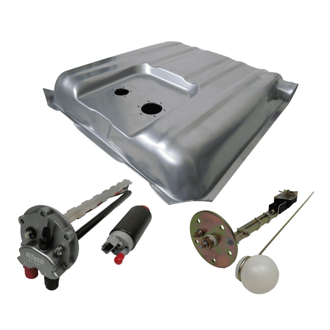 FiTech 58004 EFI Fuel Tank, 55-56 Chevy, with Pump/Sender/Straps