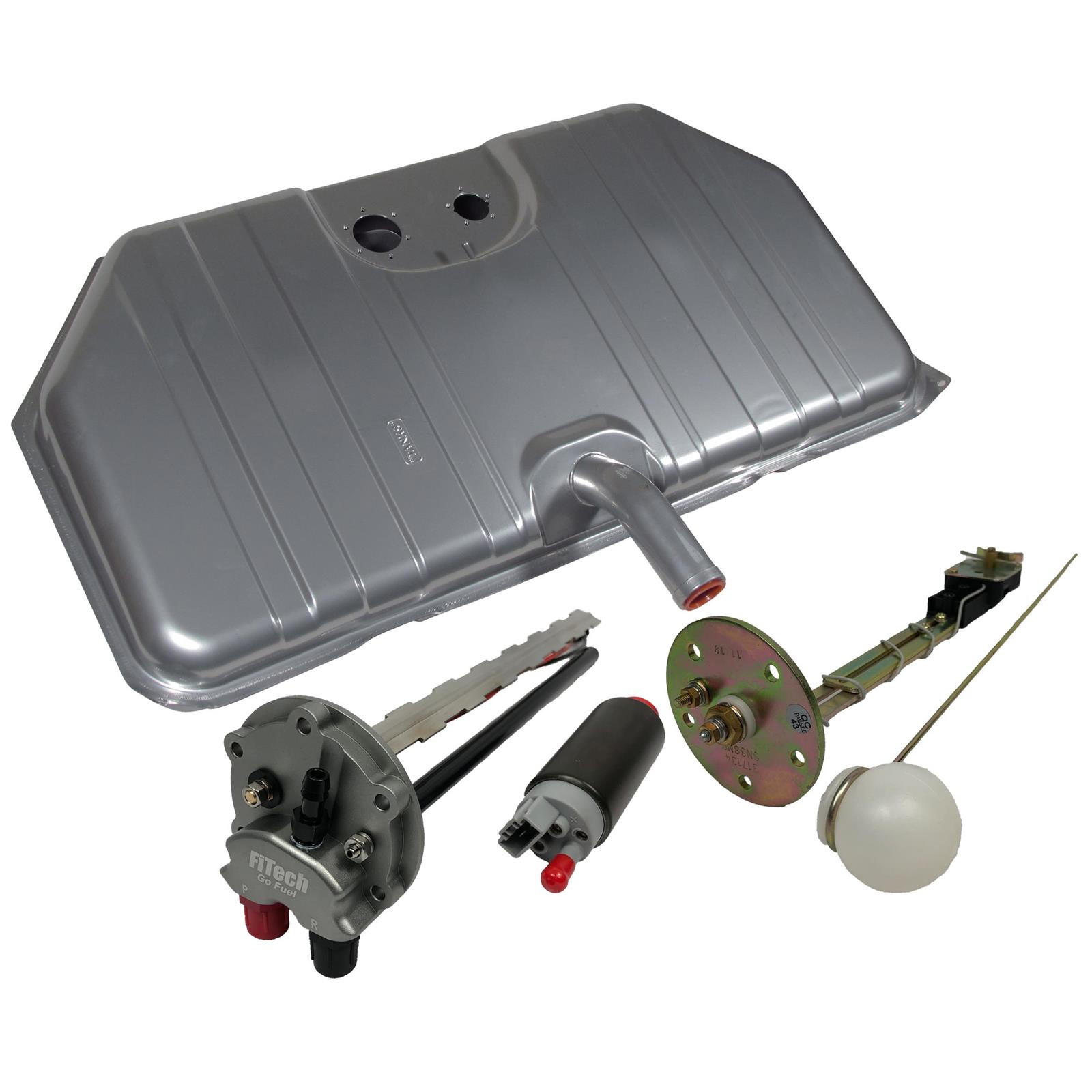 FiTech 58024 EFI Fuel Tank, 1969 Camaro, Notched Corner, w Pump