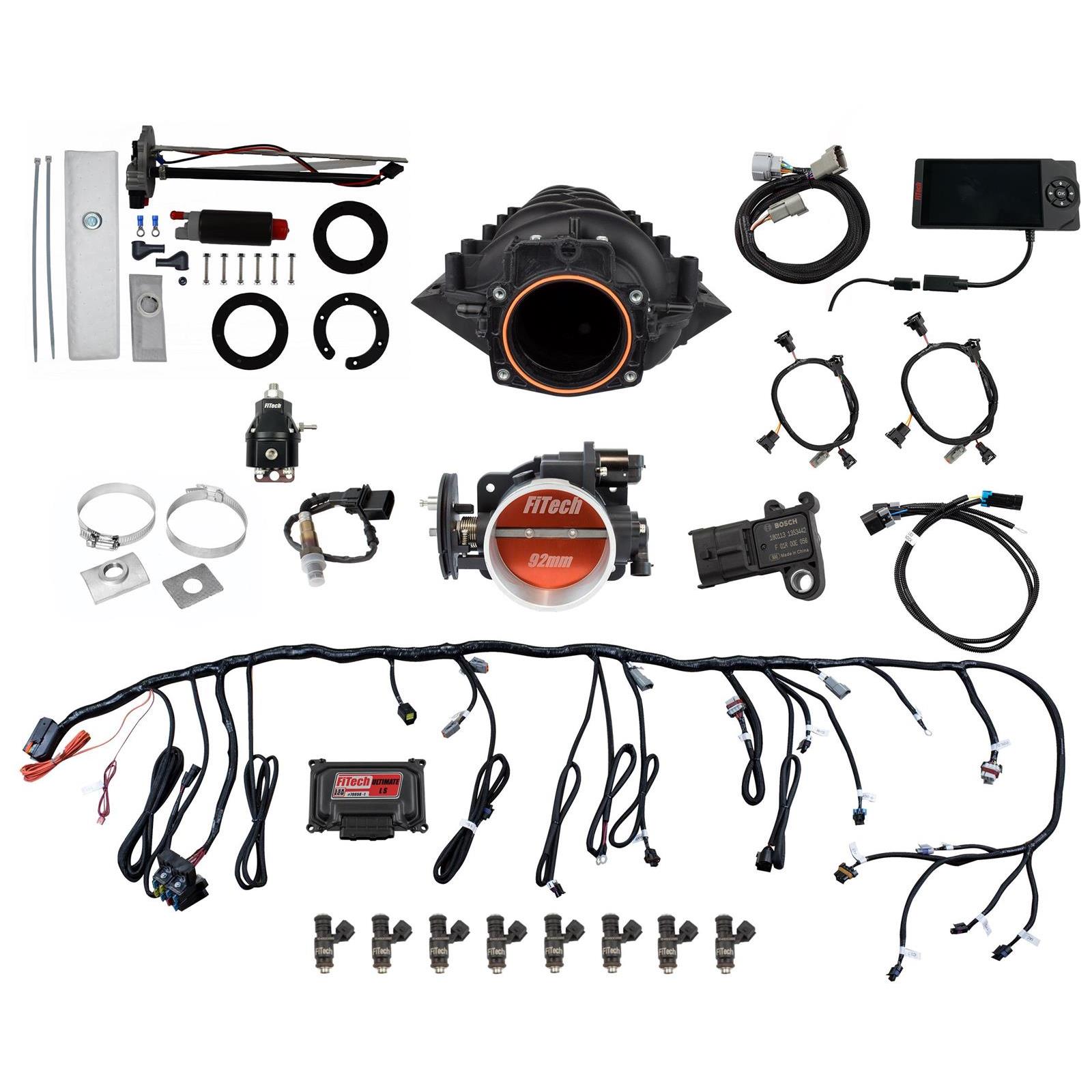 FiTech 76220 LS Master Kit 70020 W/ 50015 Go Fuel In-Tank Module