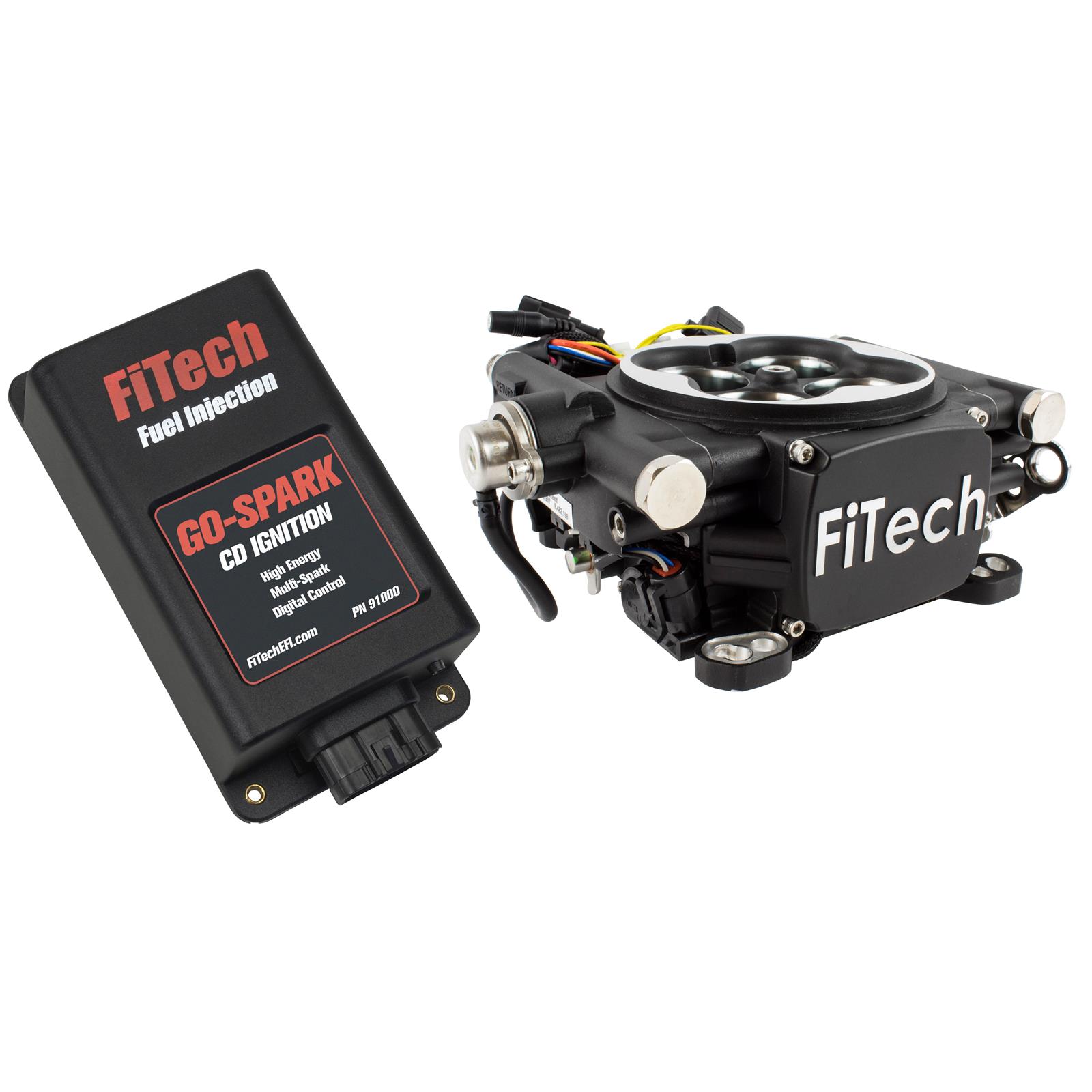 FiTech 93002 Go EFI 4 600 HP EFI System Matte Black, w/CDI box
