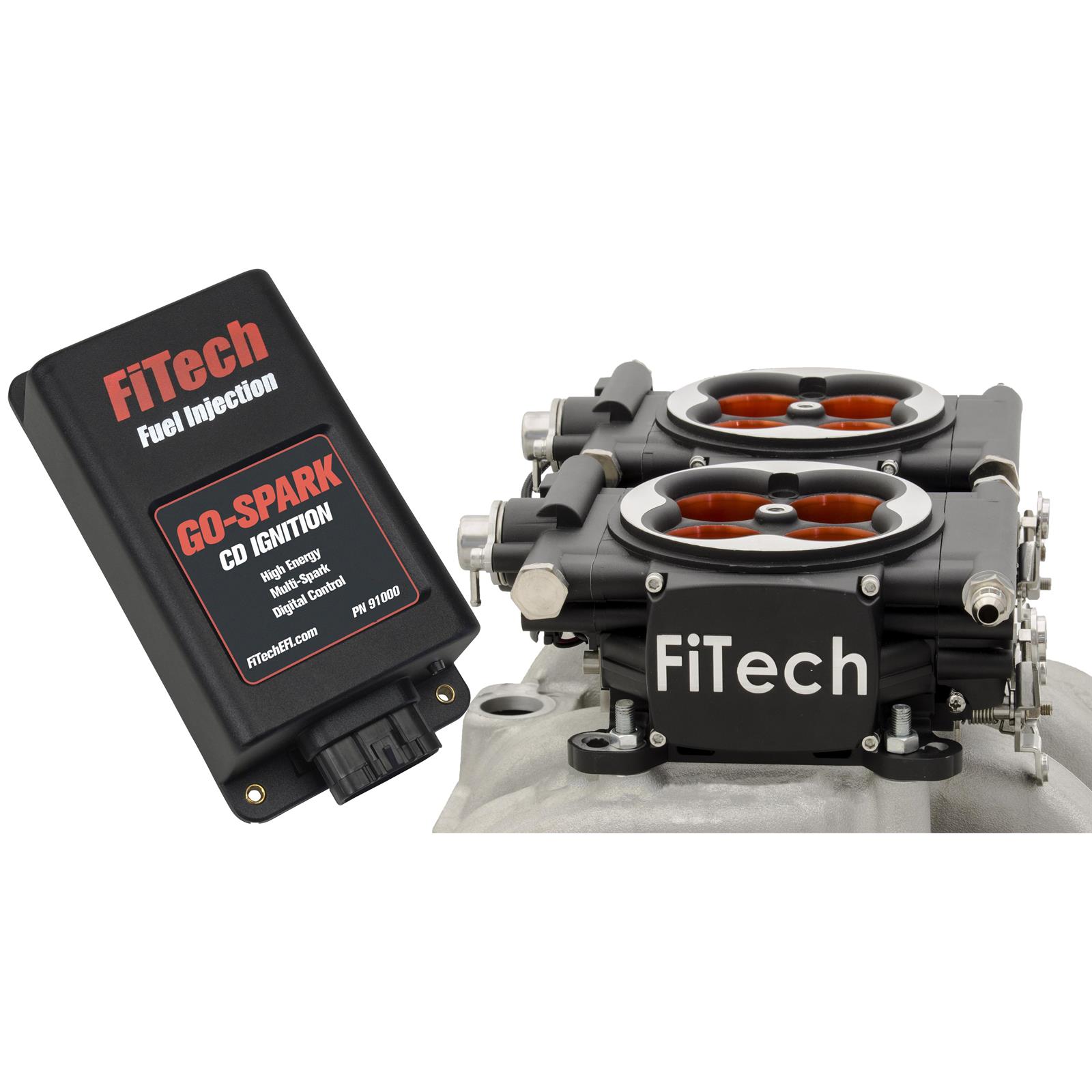 FiTech 93064 Go EFI 2x4 1200 HP EFI System, Black, w/CDI box