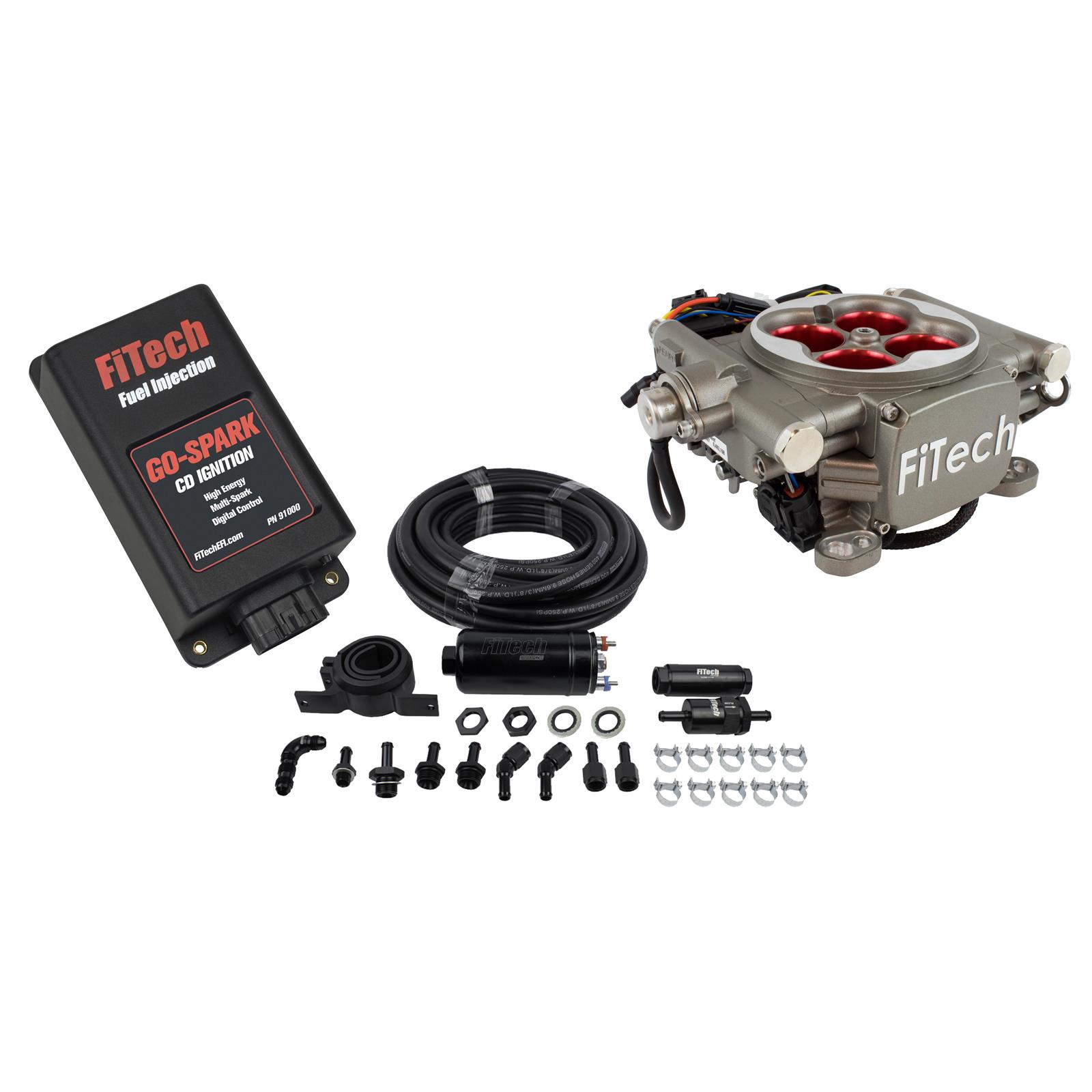 FiTech 93103 Go Street EFI System Kit, Inline Fuel Pump w/CDI box