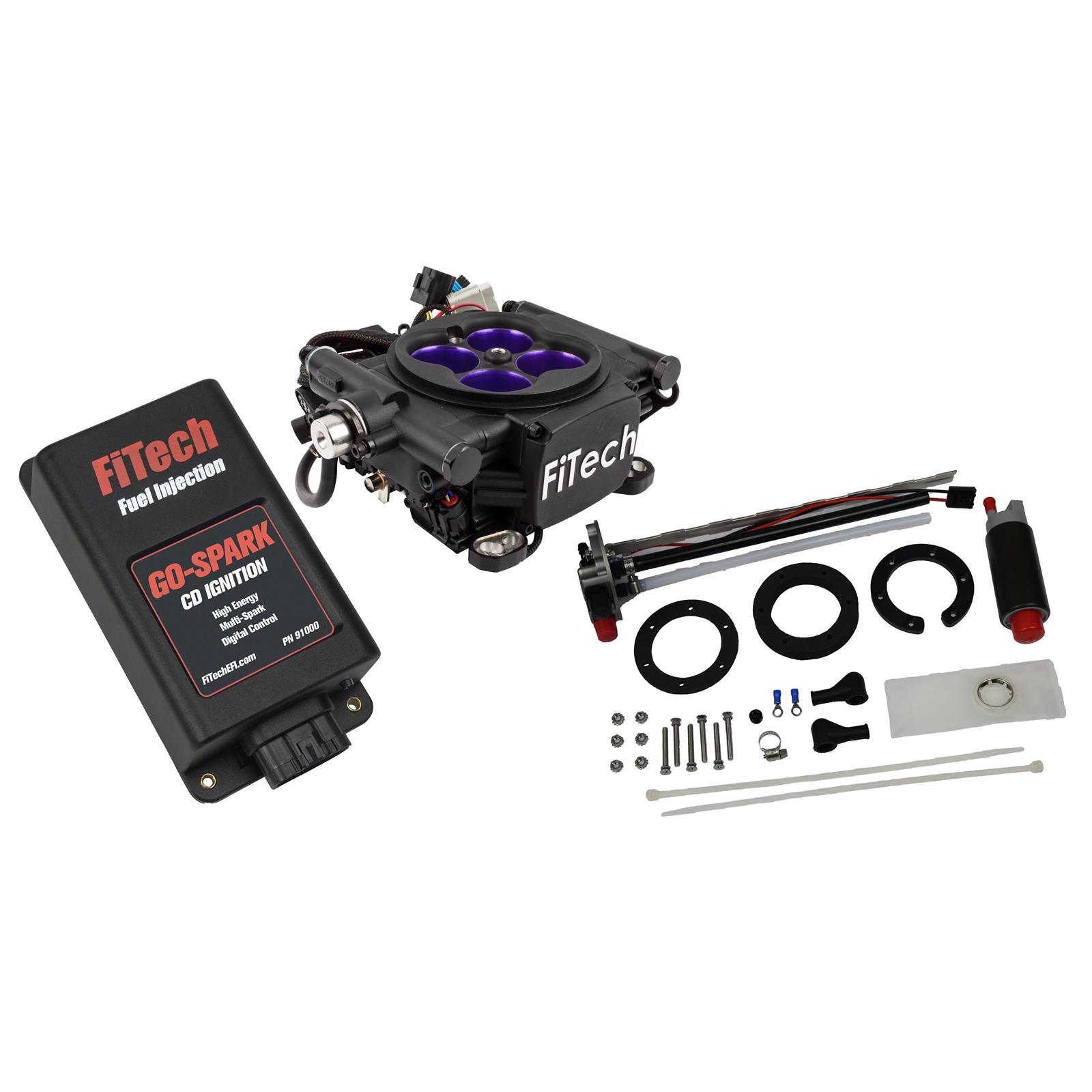 FiTech 93608 Mean Street 800 HP Black w/ In Tank Kit w/CDI box