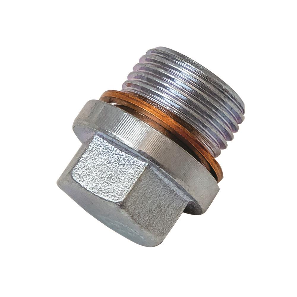 Moroso 22734 Fitting, Plug, Steel, 18MM x 1.50, Oxygen Sensor