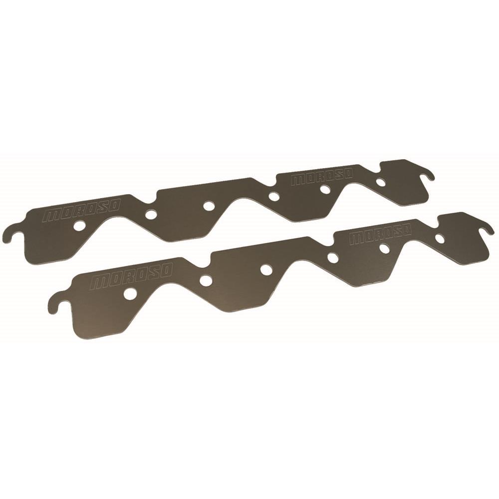 Moroso 25169 Exhaust Block Off Plates, SBF Conv Heads,