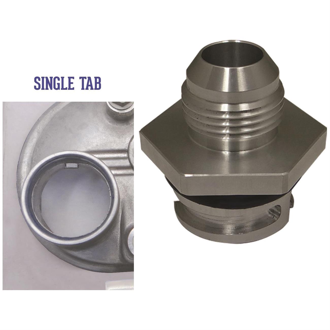 Moroso 68845 Valve Cover, -12an Male Kit, GM LS Oem Single Tab