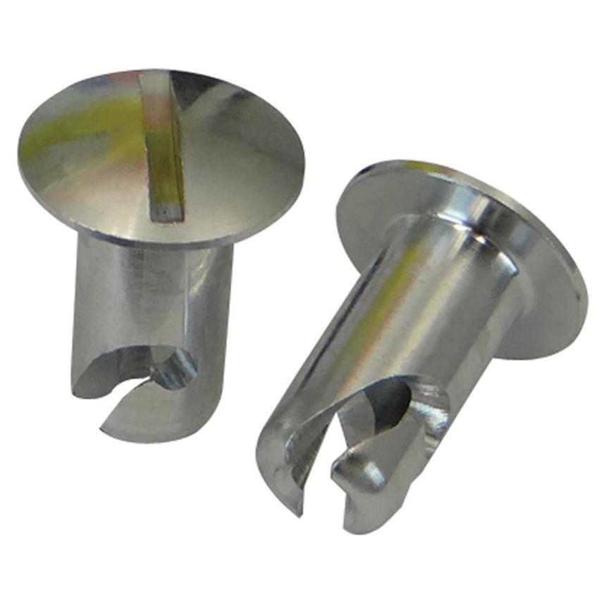 Moroso 71330 Quick Fastener, Oval, 5/16 In X .450, Alum