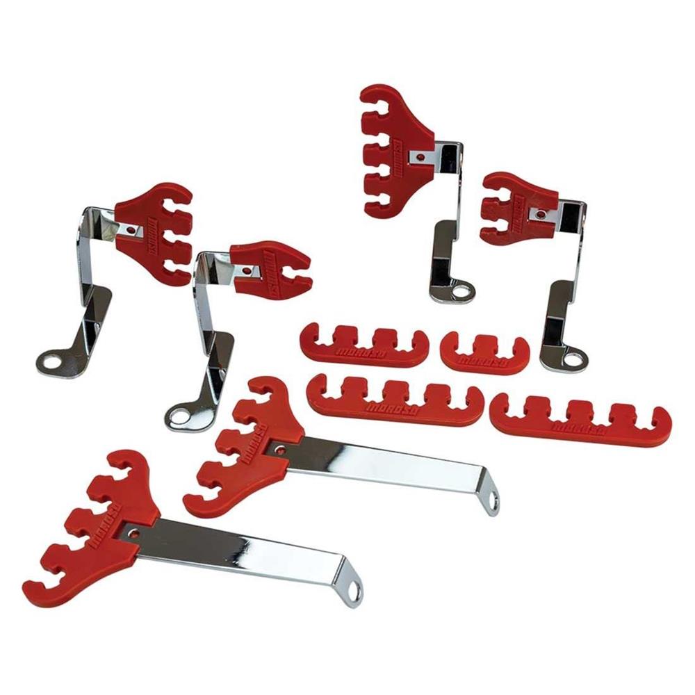 Moroso 72131 Ignition Wire Loom Kit, Ford, Red