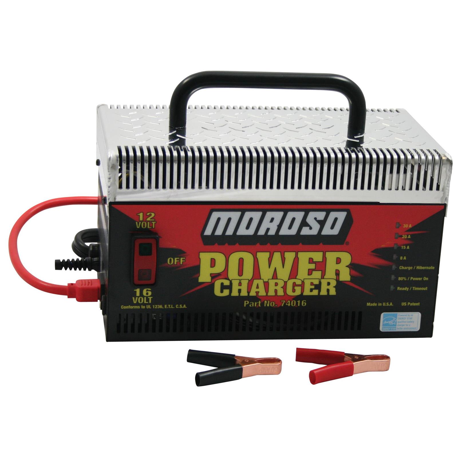 Moroso 74016 Battery Charger 12/16v 30amp