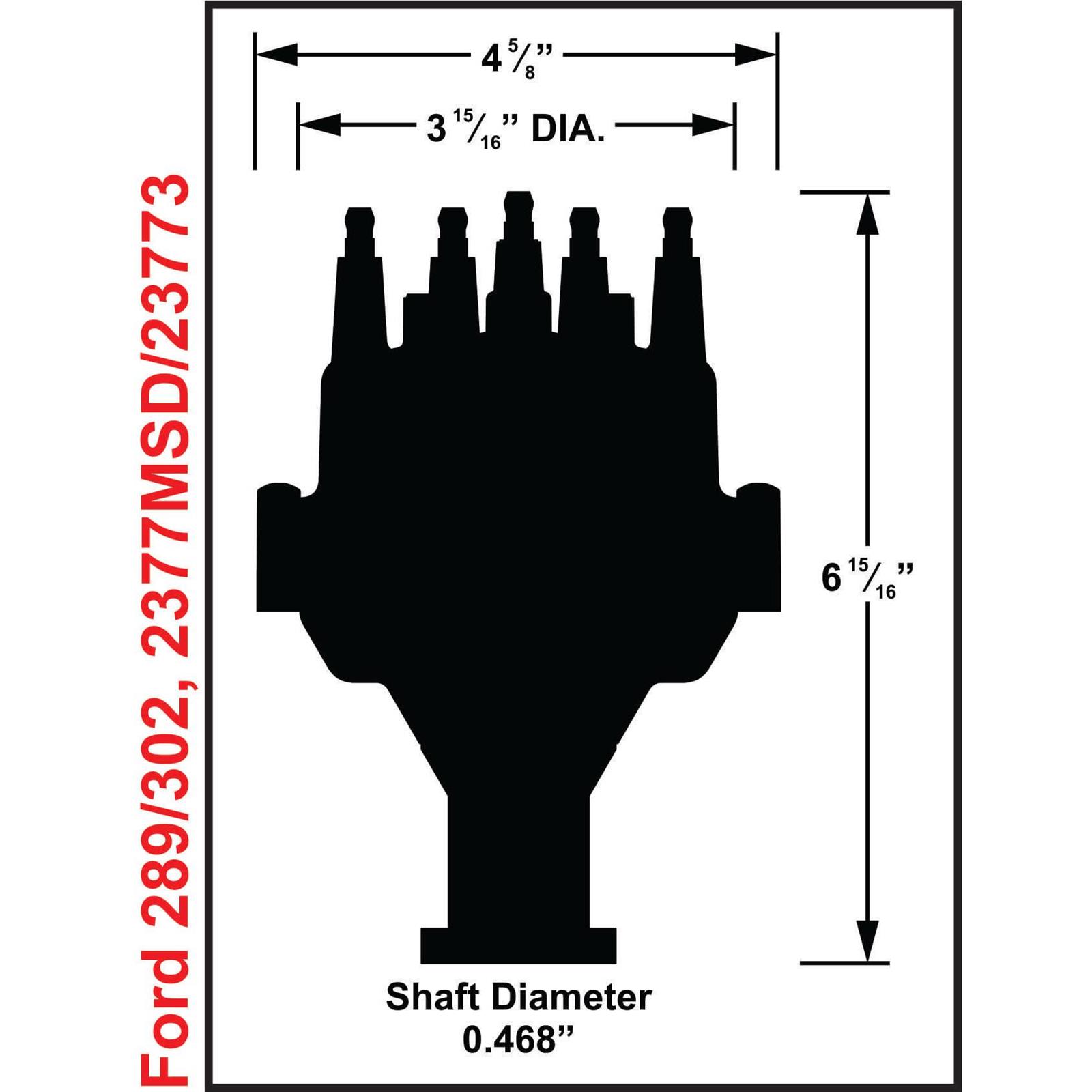 MSD 2377MSD Ford 289/302 Dual Sync Distributor