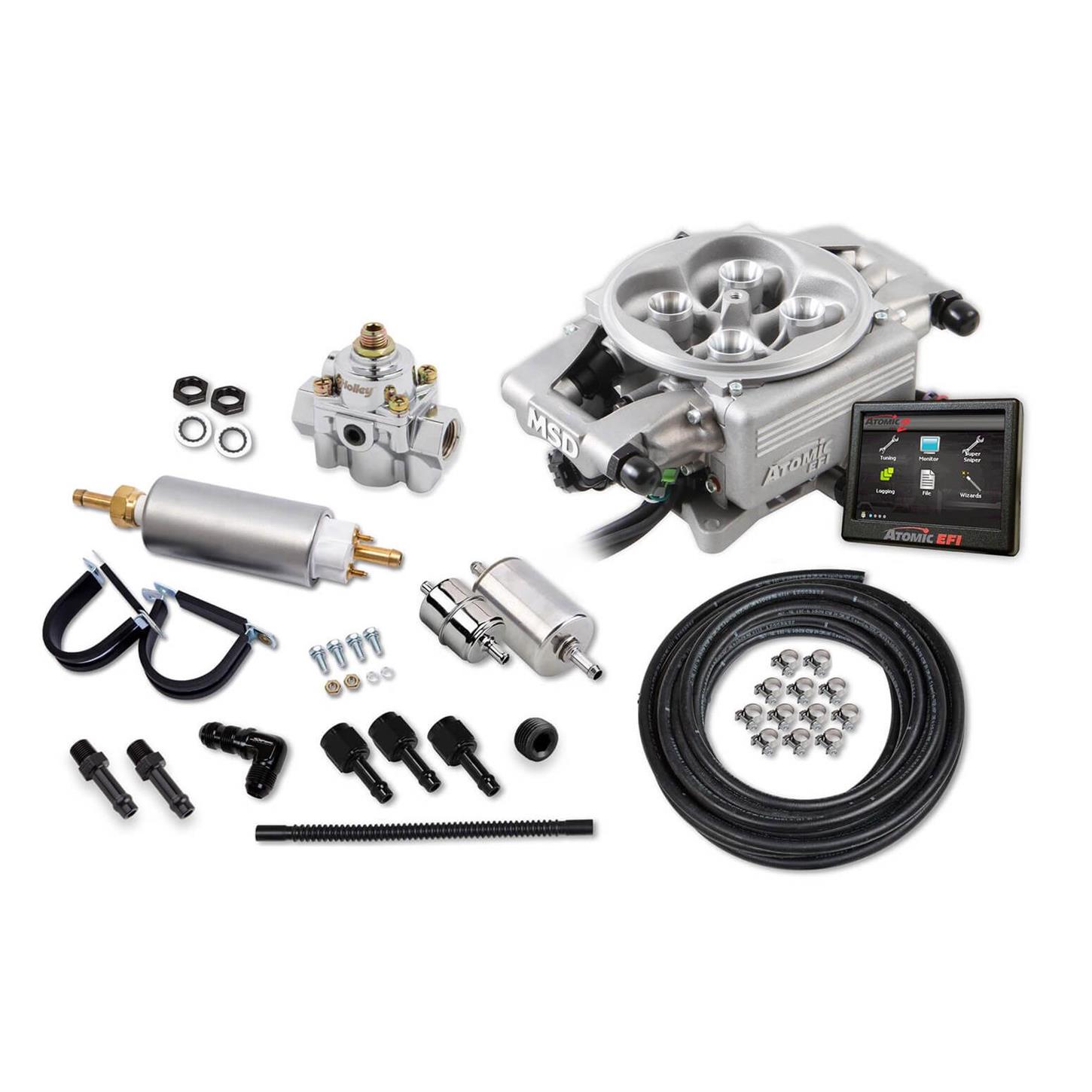 MSD 2900-2 Atomic EFI 2 865 CFM Throttle Body Master Kit, Natural