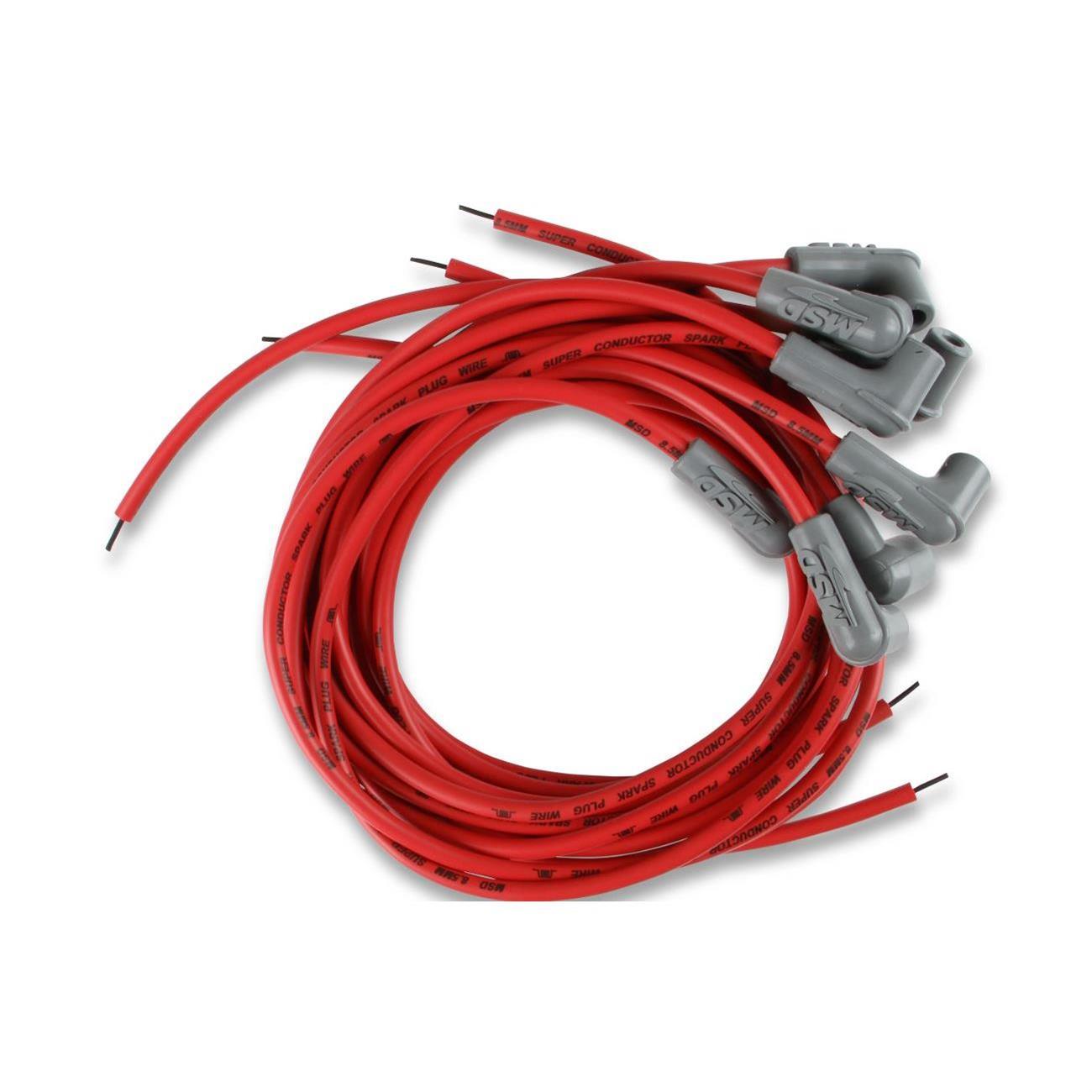 MSD 31239 8.5mm Universal Spark Plug Wires Set, 90 Degree Boot