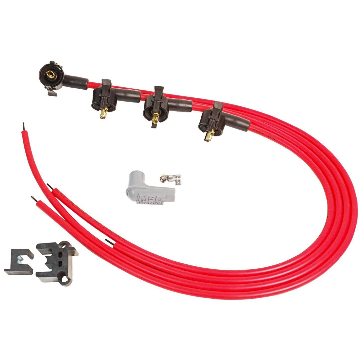 MSD 31689 8.5mm Midget Spark Plug Wires Set, Universal