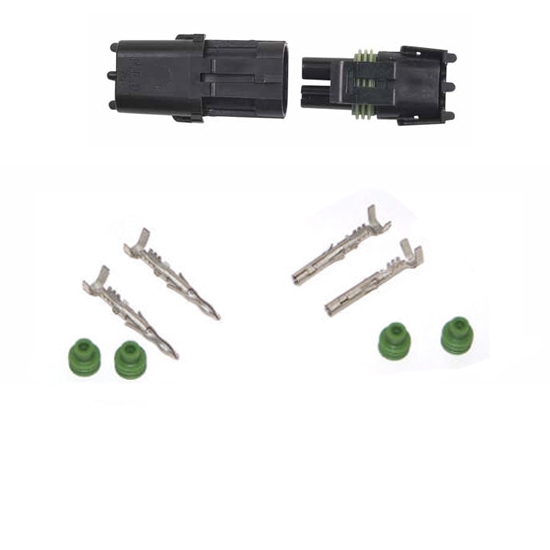 MSD 8173 2-Pin Weathertight Connector, 1 qty