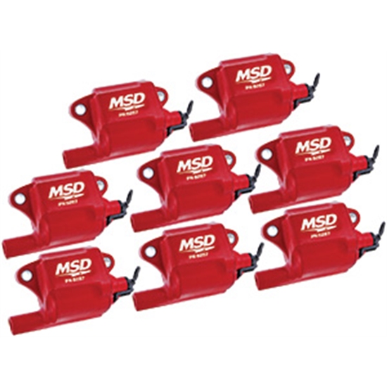 MSD 82878 Multiple Spark Plug Coil for LS2, LS3, LS7 Engines, 8-Pack