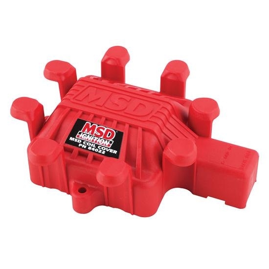MSD 84022 Extreme HEI Coil Cap Cover, Red